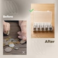 100 Pcs Clear Plastic Coin Capsules Set, Including Foam Gaskets ...