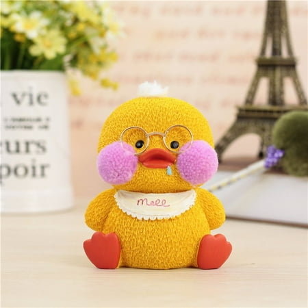 VVIED Creative duck money jar cartoon pout duck piggy bank yellow ...