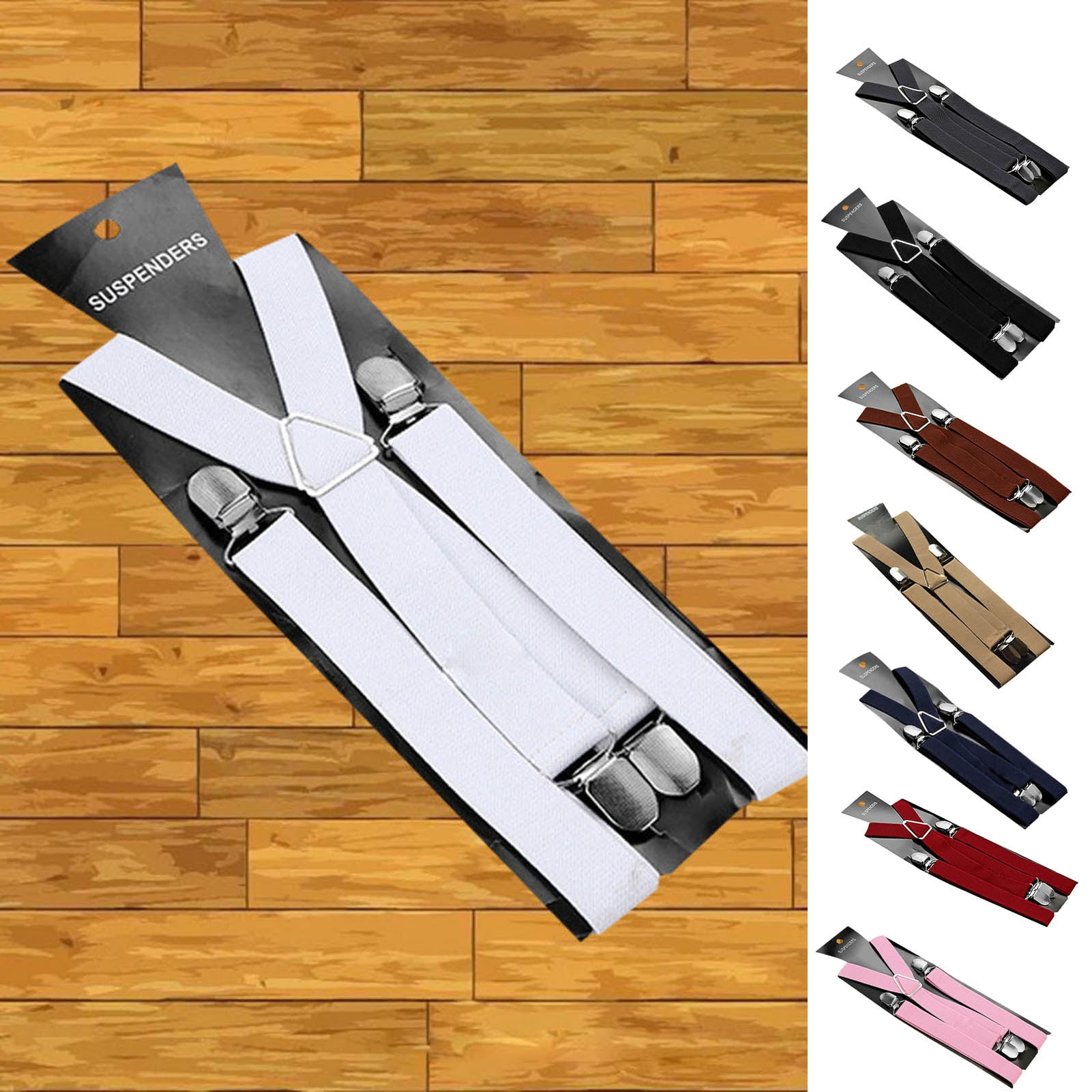 Waroomhouse Suspender Adjustable High Elasticity Practical Washable ...