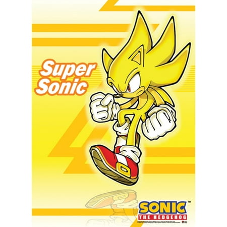 Wall Scroll - Sonic the Hedgehog - New Super Sonic Fabric Poster ...