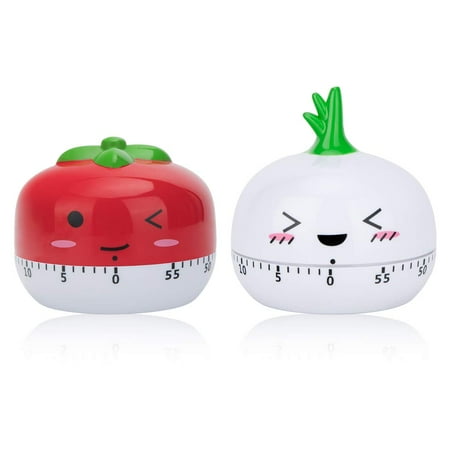 Kitchen Timer, 60-Minutes Mechanical Timer Cute Vegetables Wind Up ...