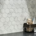 Aspect Peel and Stick Collage Tile in Carrara Hex Sample - Walmart.com