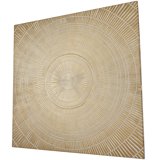 DecMode Gold Wooden Handmade Geometric Wall Decor with Starburst Design ...