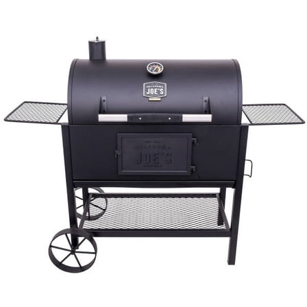 Oklahoma Joe's BBQ Charcoal Barrel Grill with Offset Smoker - Walmart.com
