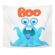 Blue Alien Cartoon Character