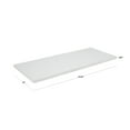 Hyper Tough 10x23.6 in White Laminated Wood Shelf Kit with Brackets and ...