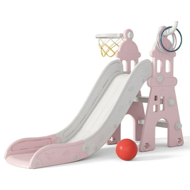 PlayStar Kids Outdoor Playset: Yellow Scoop Playground Slide - Walmart.com