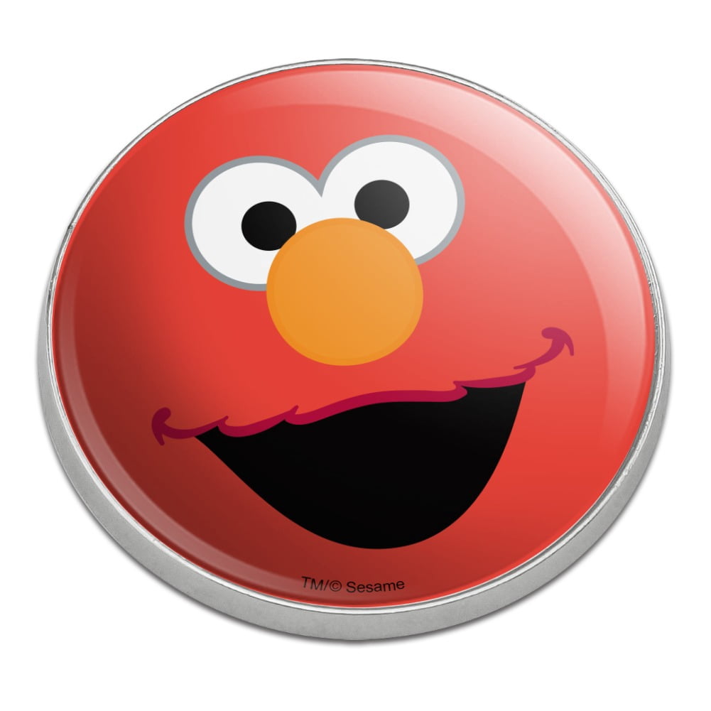 Sesame Street Elmo Face Golfing Premium Metal Golf Ball Marker ...