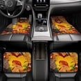 Car Floor Mats Set of 4Pcs, Unique Pattern Non Slip Front Rear Vehicle ...