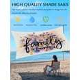 Blue White Daisy Flowers Sun Shade Sail 14'X18' Family Is Everything ...