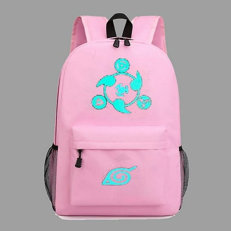 New Naruto Writing Wheel Eye Luminous Backpack Men And Women Middle ...