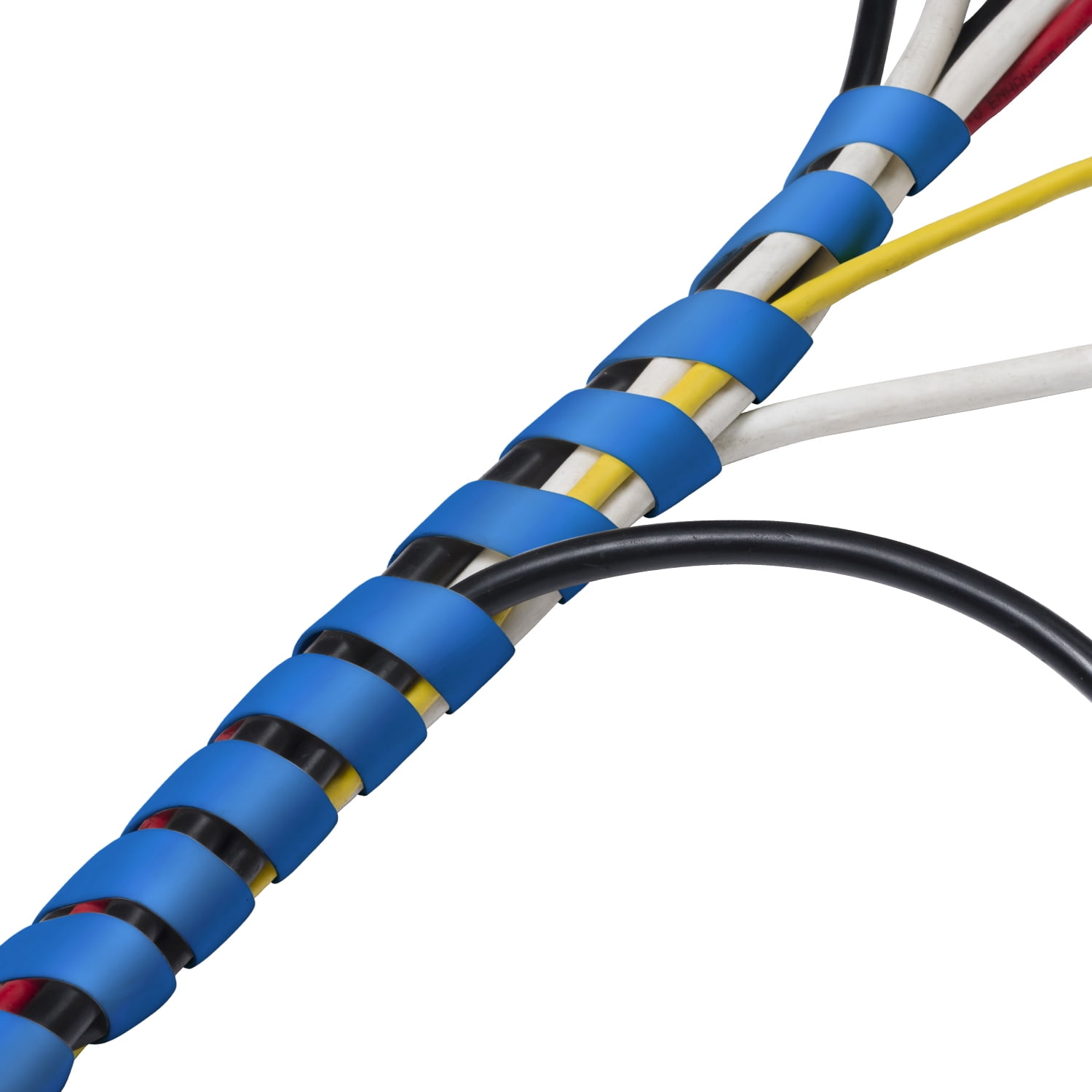 D-Line Cable Spiral Wrap | Cable Management Cord Organizer | Blue ...