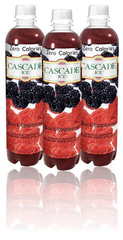 Cascade Ice Sparkling Water, Black Raspberry, 17.2 Ounce (Pack of 12) - Walmart.com