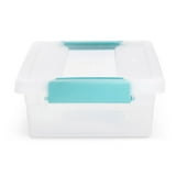 Sterilite Stackable Plastic Container Bins, Large Clip Box 12 Pack ...