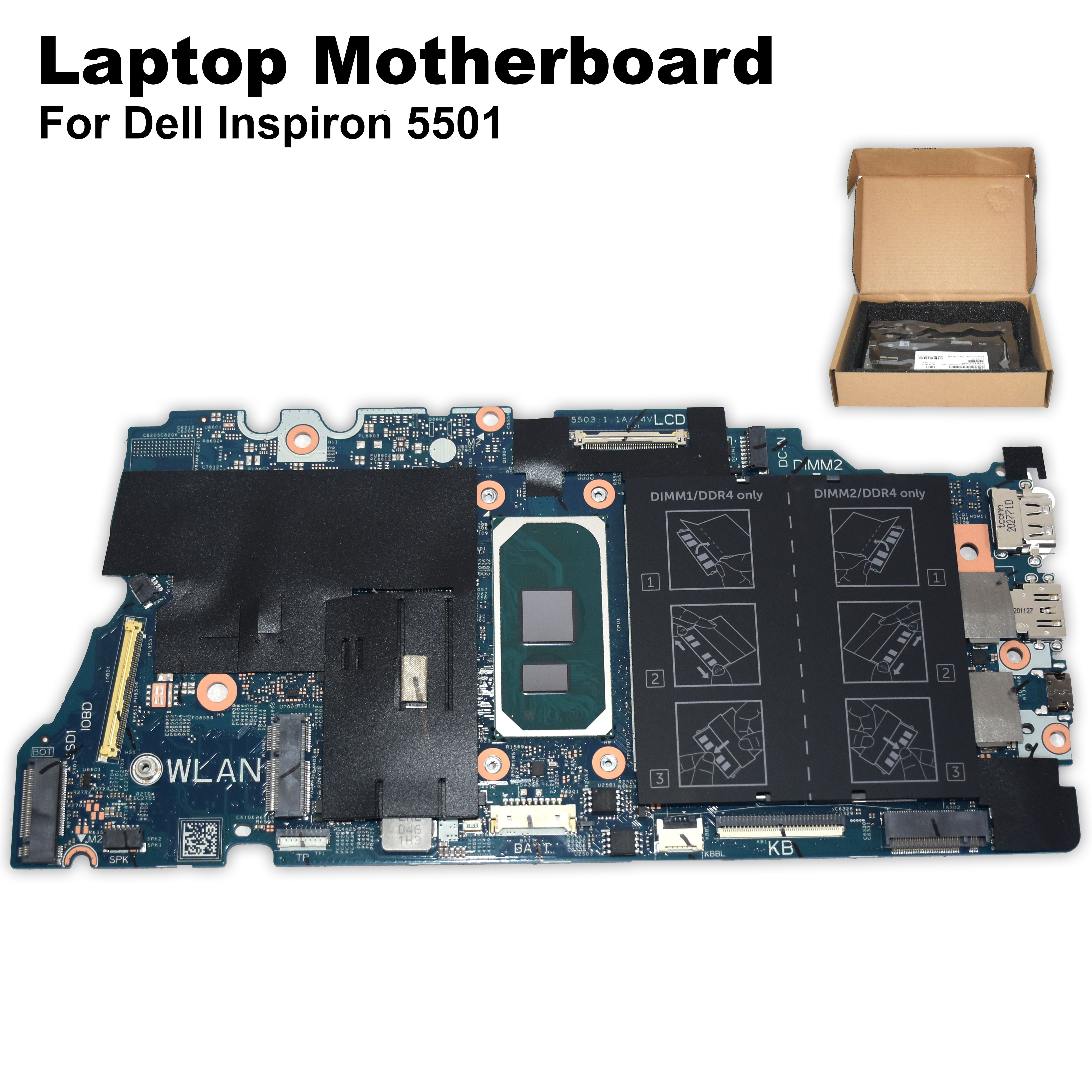 Pre-Owned Dell Inspiron 15 5501 Motherboard, i5-1035G1, 1.0GHz, DDR4 ...