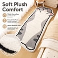 Cat Rug for Bedroom, Washable Cats Shaped Area Rug, Cute Cartoon Cat ...