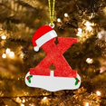 Acrylic Christmas Alphabet Letter X Hanging Ornament For Tree ...