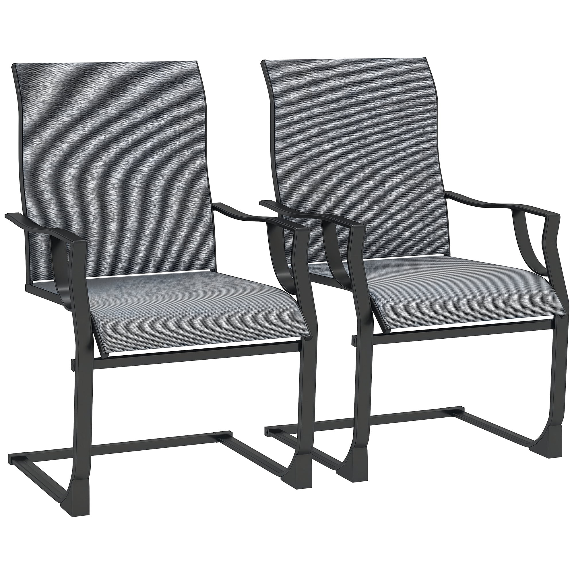 Click here for Outsunny Patio Chairs Set Of 2  C Spring Motion Ou... prices