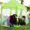 Green Hexagon Fantasy Castle Play Tent | 53 x 47 x 55 Inches - Walmart.com