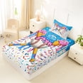 Castle Fairy Sport Baseball Print Twin Sheets 3pcs, Pink Ice Cream Drip ...