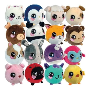 Squeezamals 3Deez Stuffed Animals, Pink Dog - Candy - Walmart.com