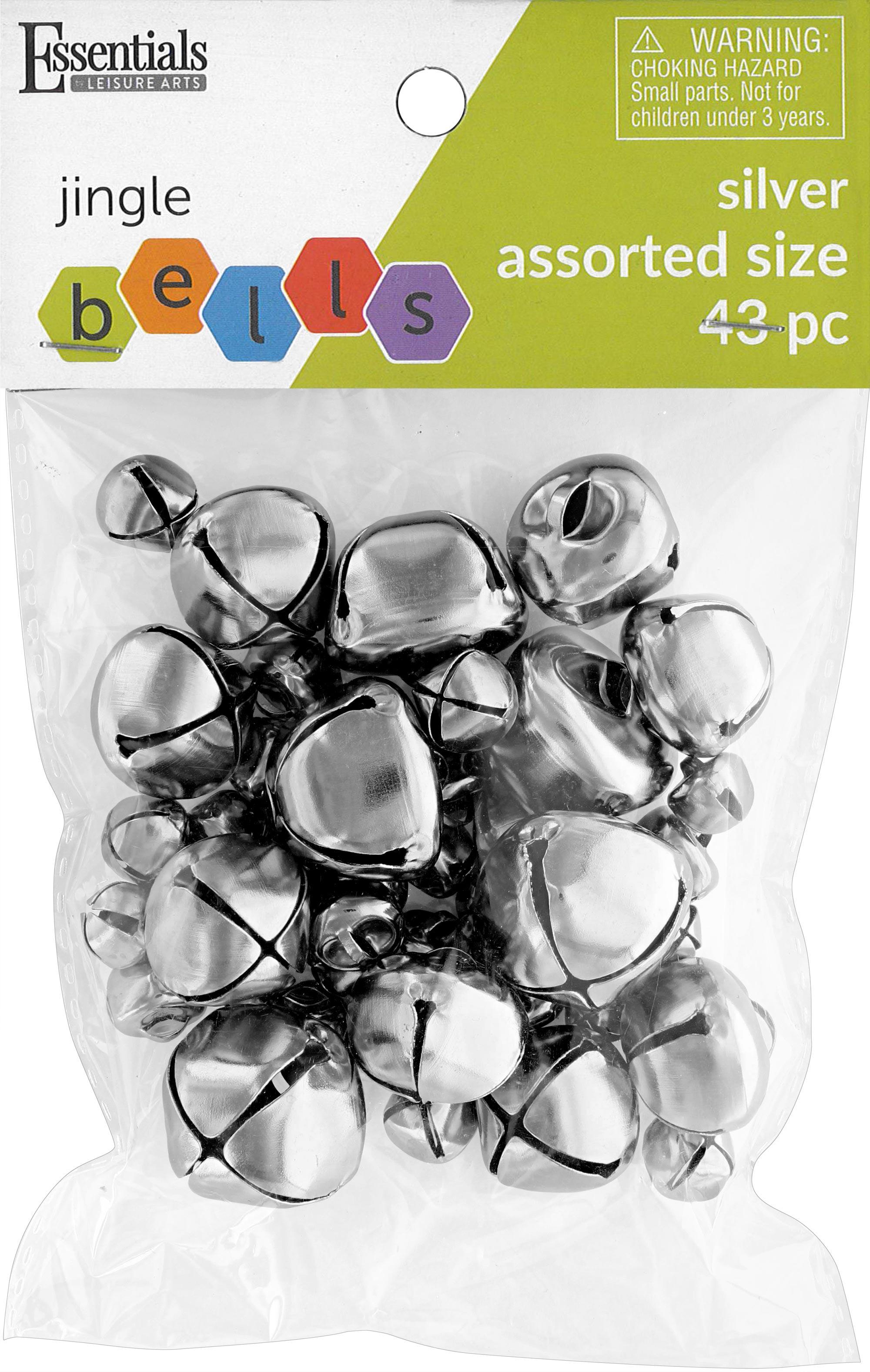 Essentials By Leisure Arts Arts Jingle Bells Astd Sizes Silver 43pc ...