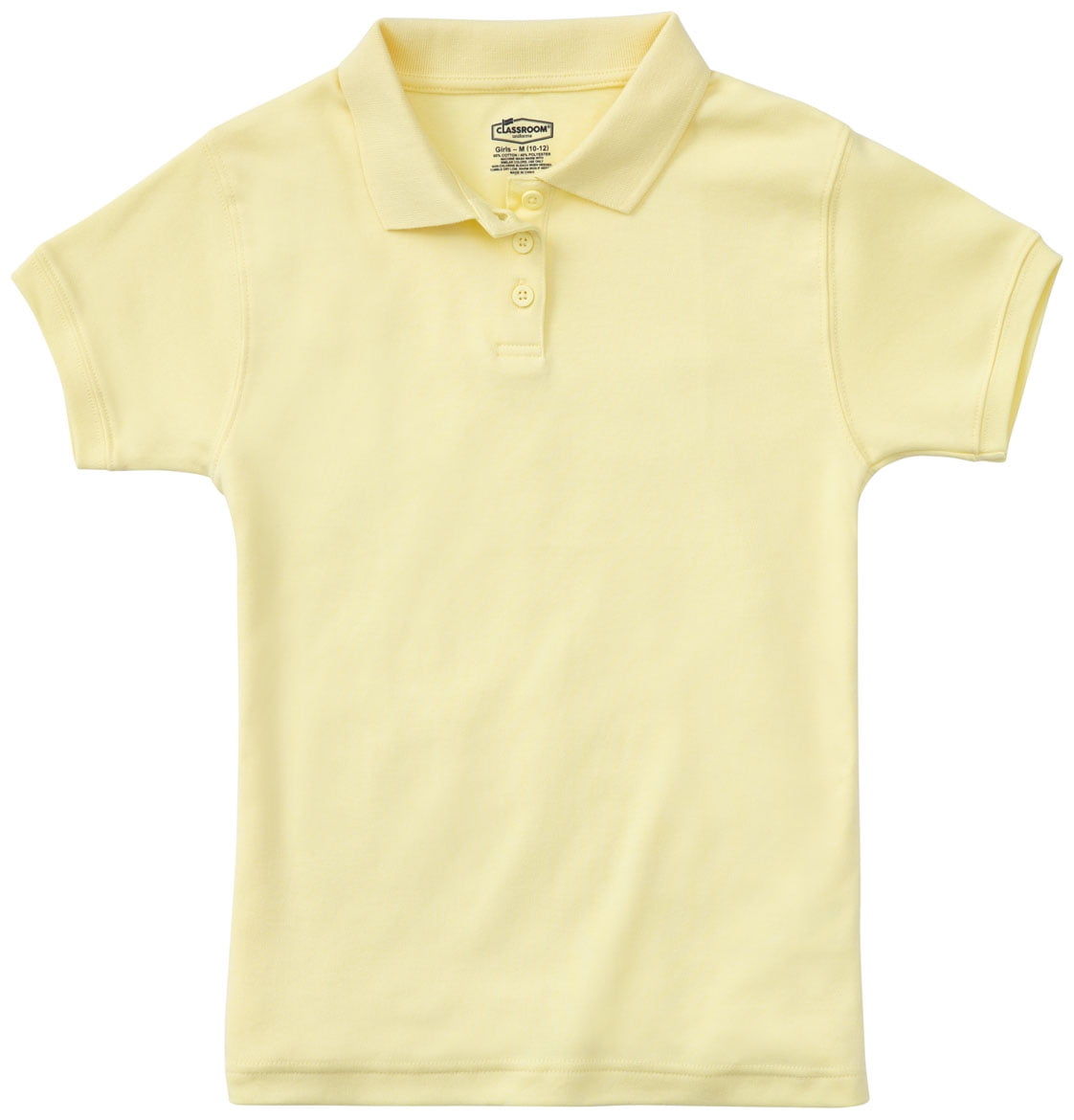 Classroom School Uniforms Adult Short Sleeve Fitted Interlock Polo ...
