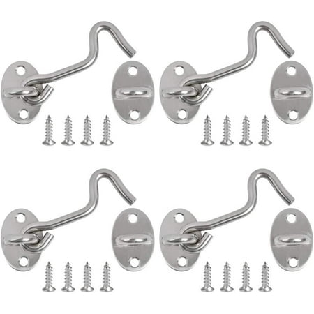 Door Latch Hook, 4PCS Cabin Hook Latches and Bolts for Door Locks Latch ...