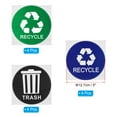Uxcell 12 Pcs Trash Recycle Sign Decals Recycle and Trash Symbols ...