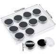 2. Professional Box 12 Round Compartments Cushioned Foam Lined Acrylic ...