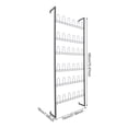 Black Iron 75x32x20cm Wall-Mounted Shoe Rack 6-Storey Hanging 18 Pairs ...