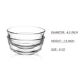 8 oz Glass Bowls Set(6 pack),Small for Kitchen,Dessert for Ice Cream ...