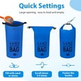 2-in-1 Sand Anchor Bag with Adjustable Buoy, Waterproof Dry Bag for Jet ...