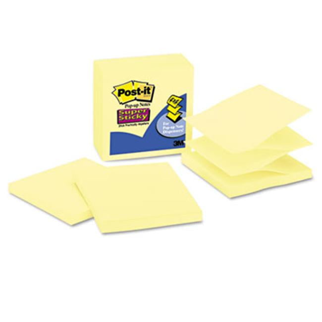 Sticky note Notes Super Sticky R440-YWSS Super Sticky Pop-Up Refills- 4 ...