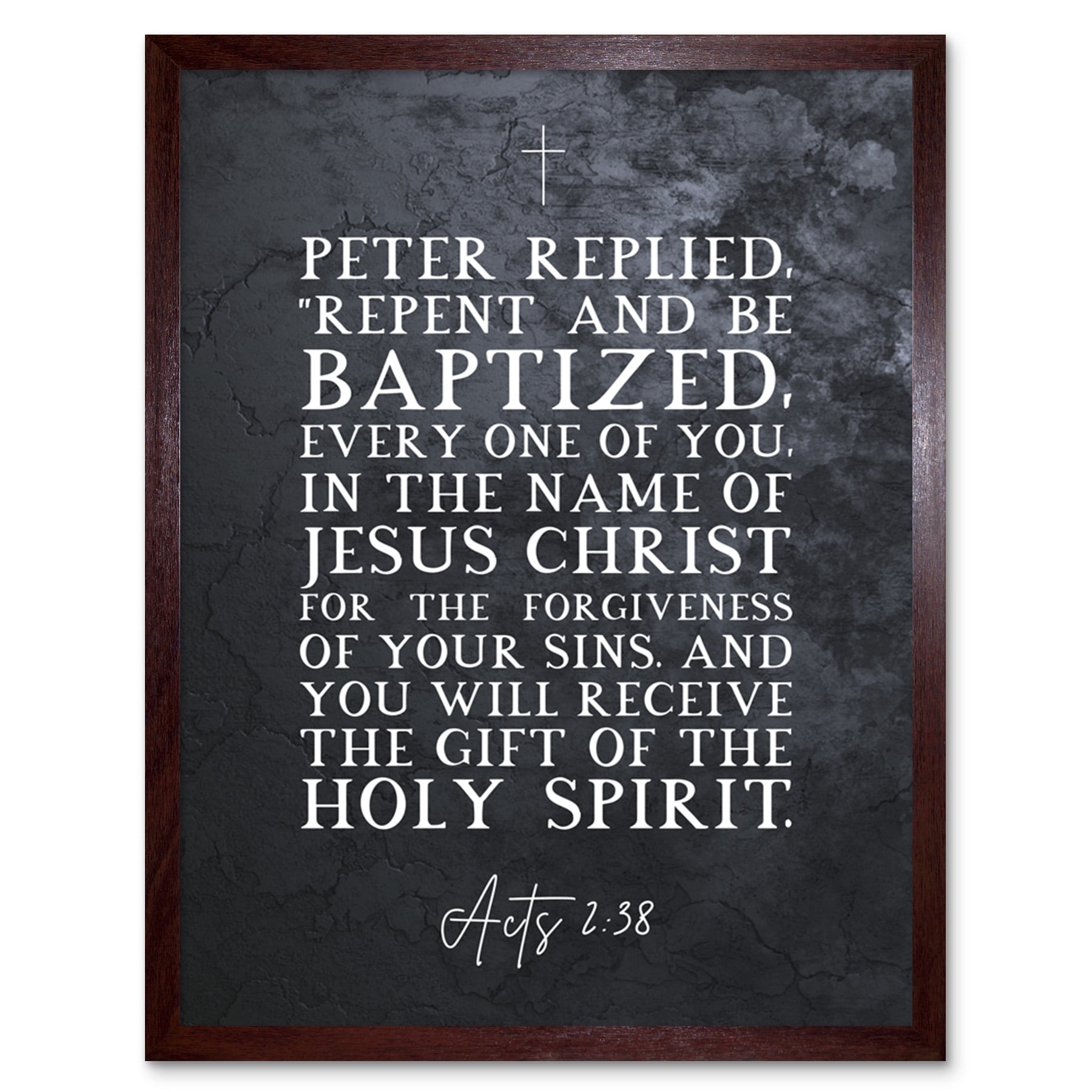 Acts 2:38 Repent And Be Baptized Gift of the Holy Spirit Christian ...