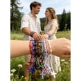 6PCS Yellow Handmade Lucky Knot Cord Bracelets, Minimalist Friendship ...