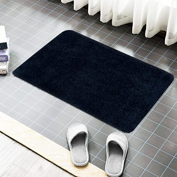 Eurotex Microfiber Bathroom Rugs Soft and Absorbent, Non Slip (24x40 ...
