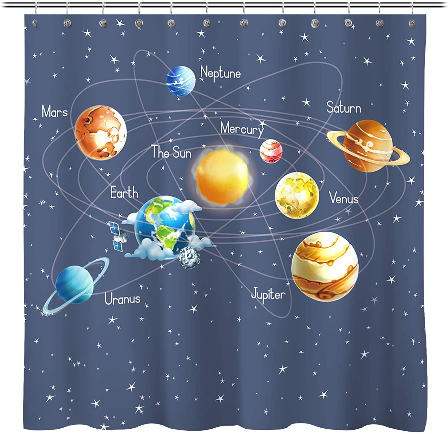 Plannu Solar System Planets Stars and Milky Way Galaxy Space Fabric ...
