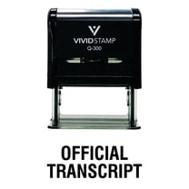 Vivid Stamp Unofficial Transcript Self-Inking Rubber Stamp, Red ...