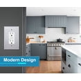 OVERSIZED 1 Gang Decorator Stainless Steel Wall Plate - Switch Plate ...