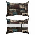 Bear Vintage Tribe Geometric Outdoor Pillow for Chaise Lounge Chair ...