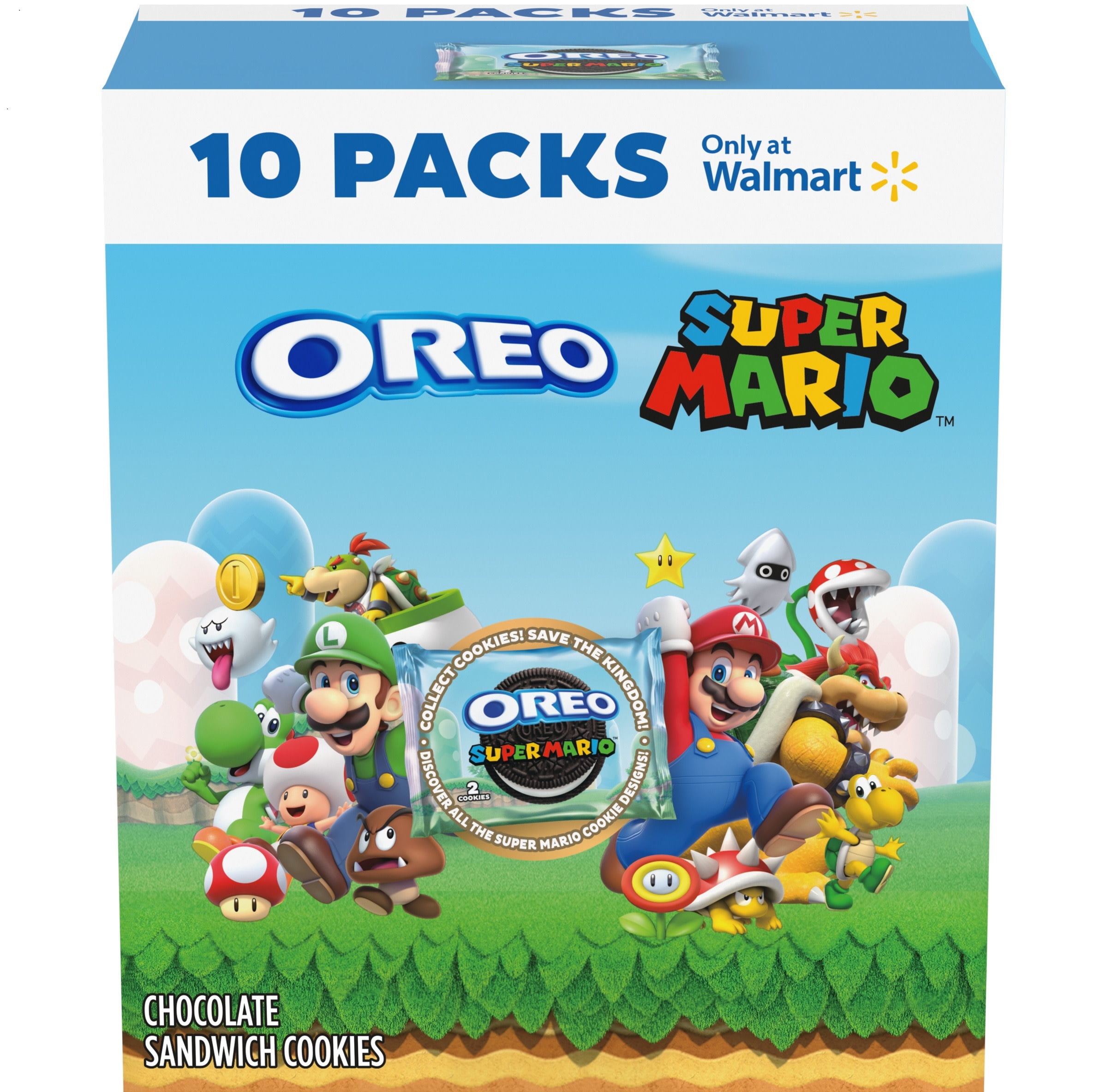 Super Mario™ OREO Chocolate Sandwich Cookies, Limited Edition, 10 Snack ...