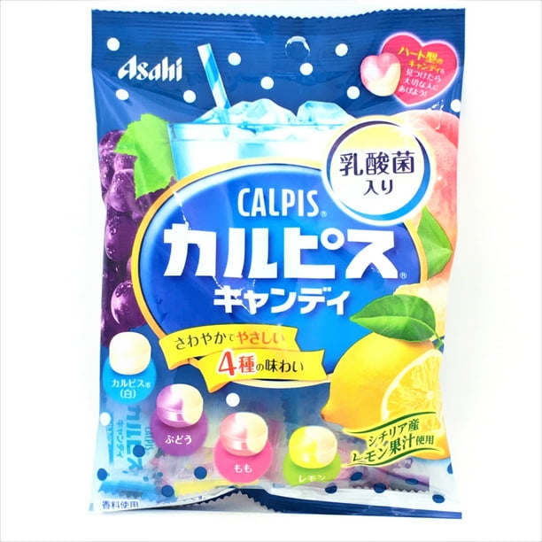 Asahi Calpis Candy Mix -Calpis White & Grape & Peach & Lemon Flavor ...
