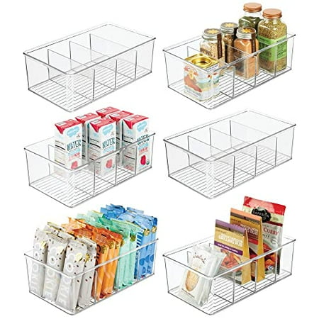 mDesign Plastic Food Storage Organizer Bin Box Container - 4 ...