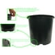3 Gal. Plastic Nursery Pots (11.36 Liters) 10-Pack - Walmart.com