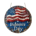 Bowayaoa Independence Day Patriotic Wooden Hanging Sign, Printed Wall ...