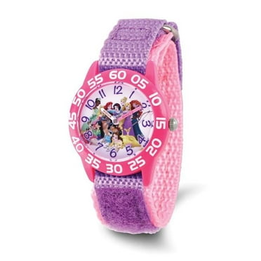 Disney Daisy Duck Watch with Genuine Leather Teal Blue Strap and Silver ...