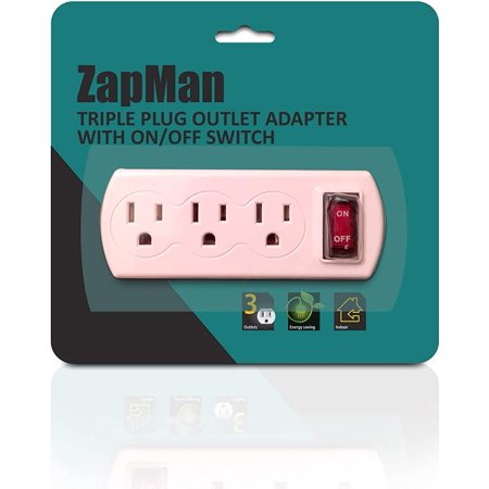 Triple Plug Outlet Adapter With On/Off Switch | Walmart Canada