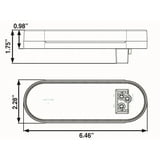 Optronics 6In.Oval LED Light Set W/Grommet And Plug TLL-12Rk - Walmart.com