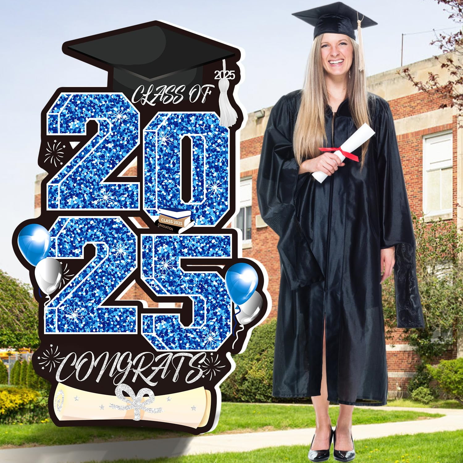 Letreros para patio de graduación 2025, extra grandes, clase 2025 ...